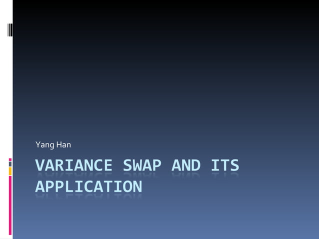Variance Swaps | PPT
