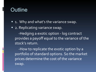 Variance Swaps | PPT