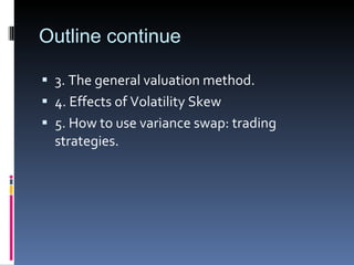 Variance Swaps | PPT