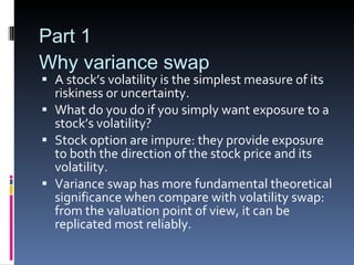 Variance Swaps | PPT