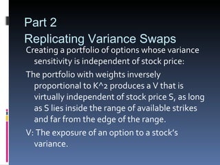 Variance Swaps | PPT