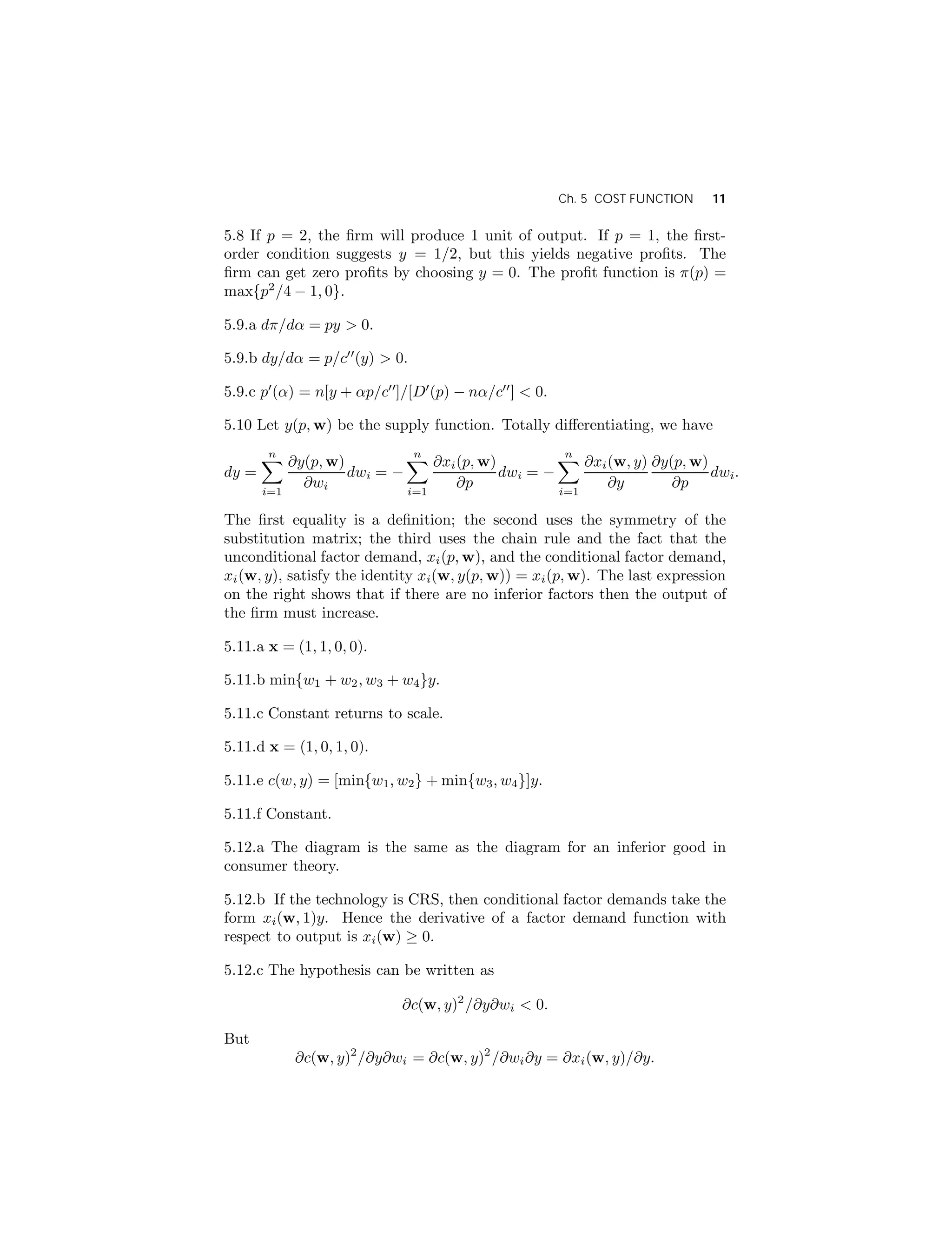 Varian, microeconomic analysis, solution book | PDF