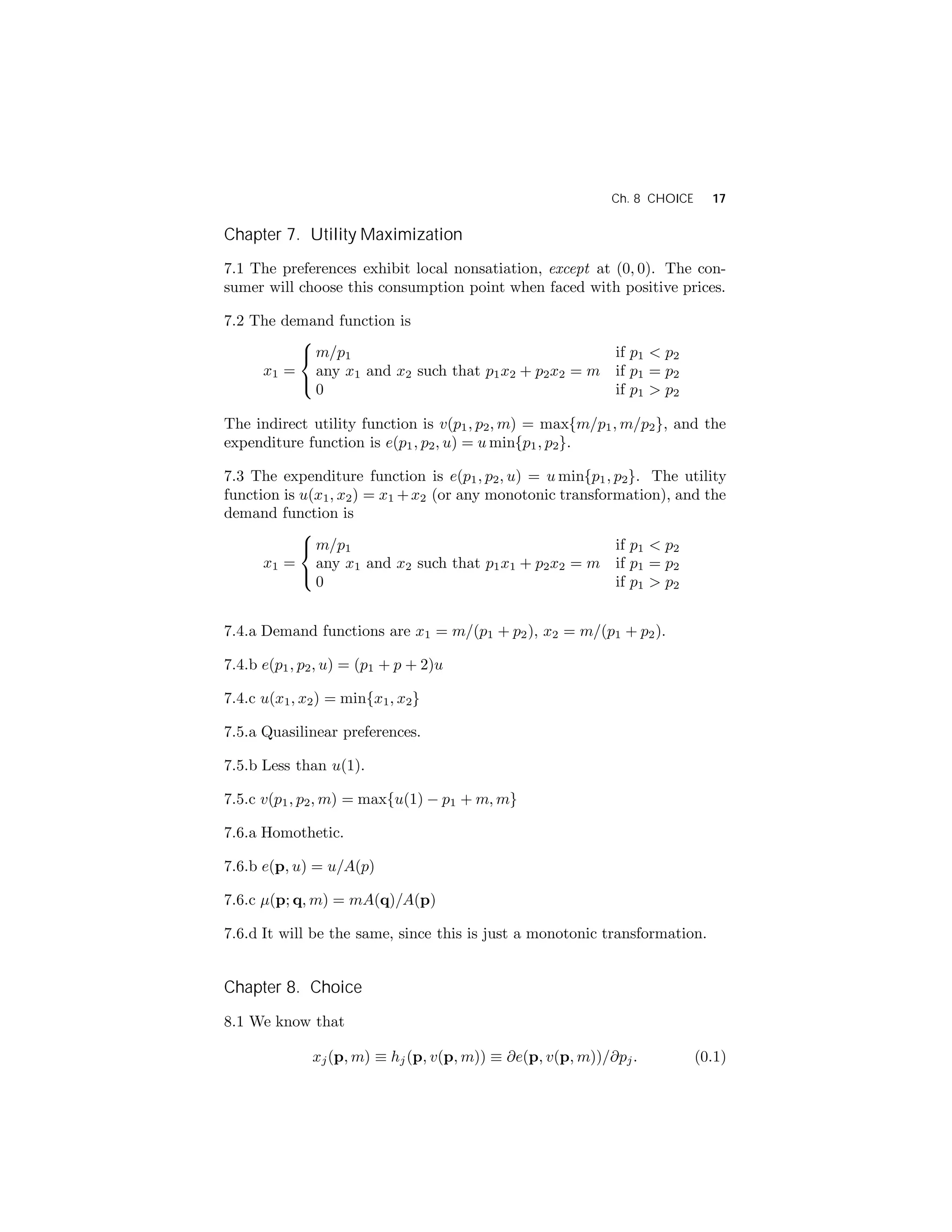 Varian, microeconomic analysis, solution book | PDF