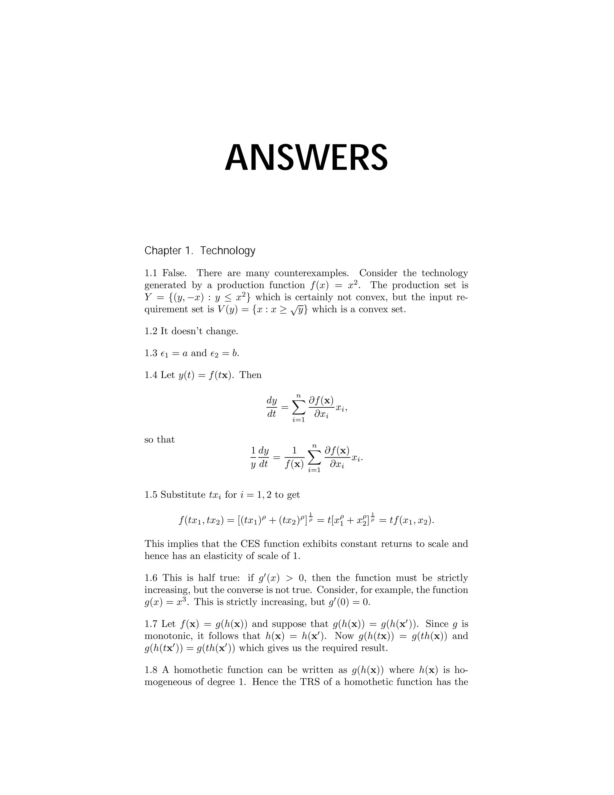 Varian, microeconomic analysis, solution book | PDF