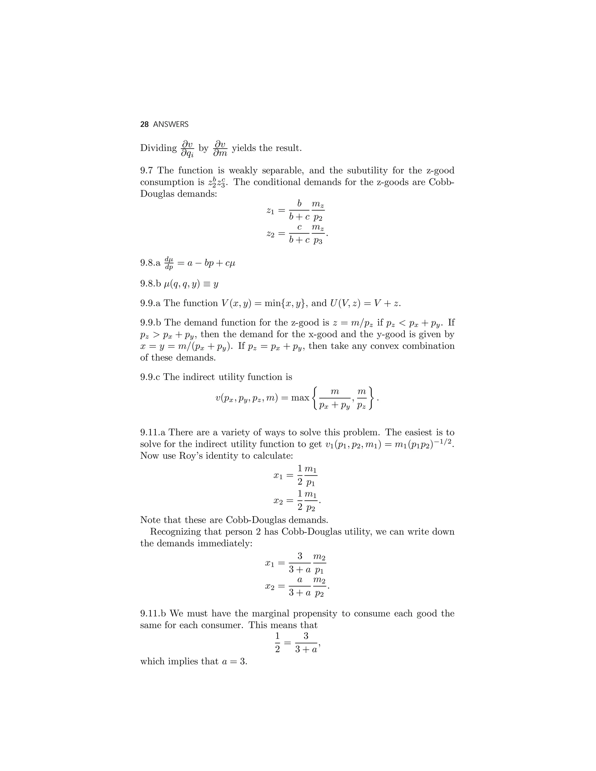 Varian, microeconomic analysis, solution book | PDF
