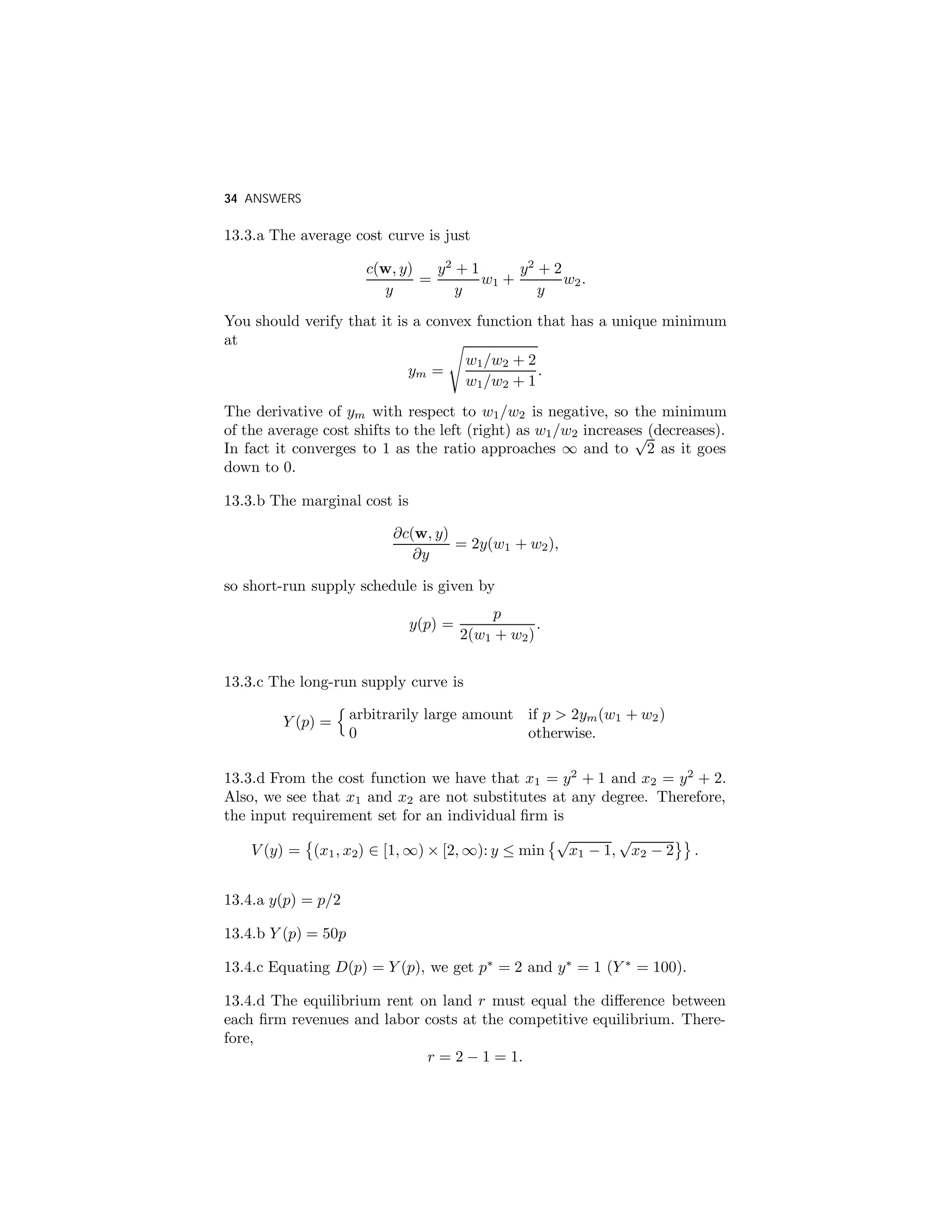 Varian, microeconomic analysis, solution book | PDF
