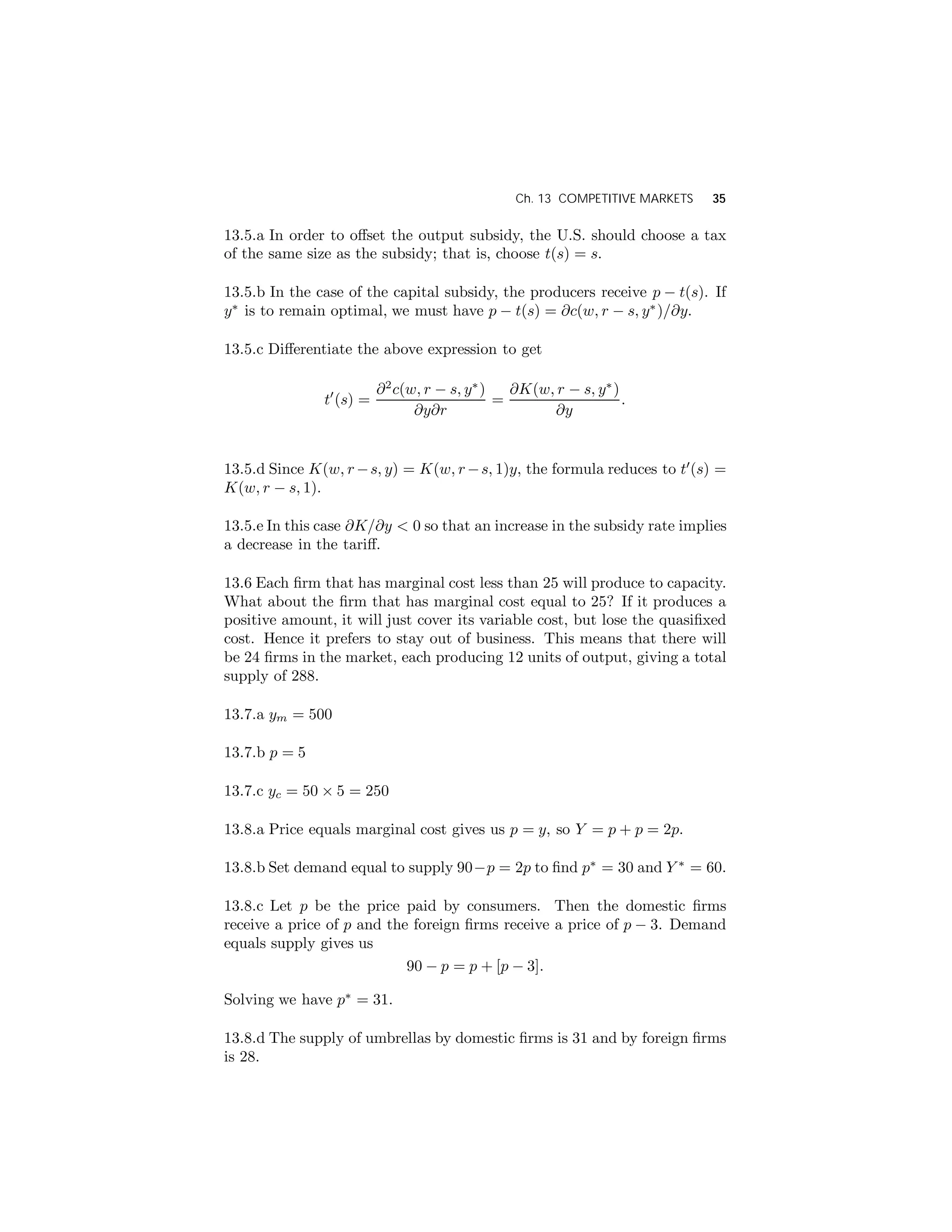 Varian, microeconomic analysis, solution book | PDF