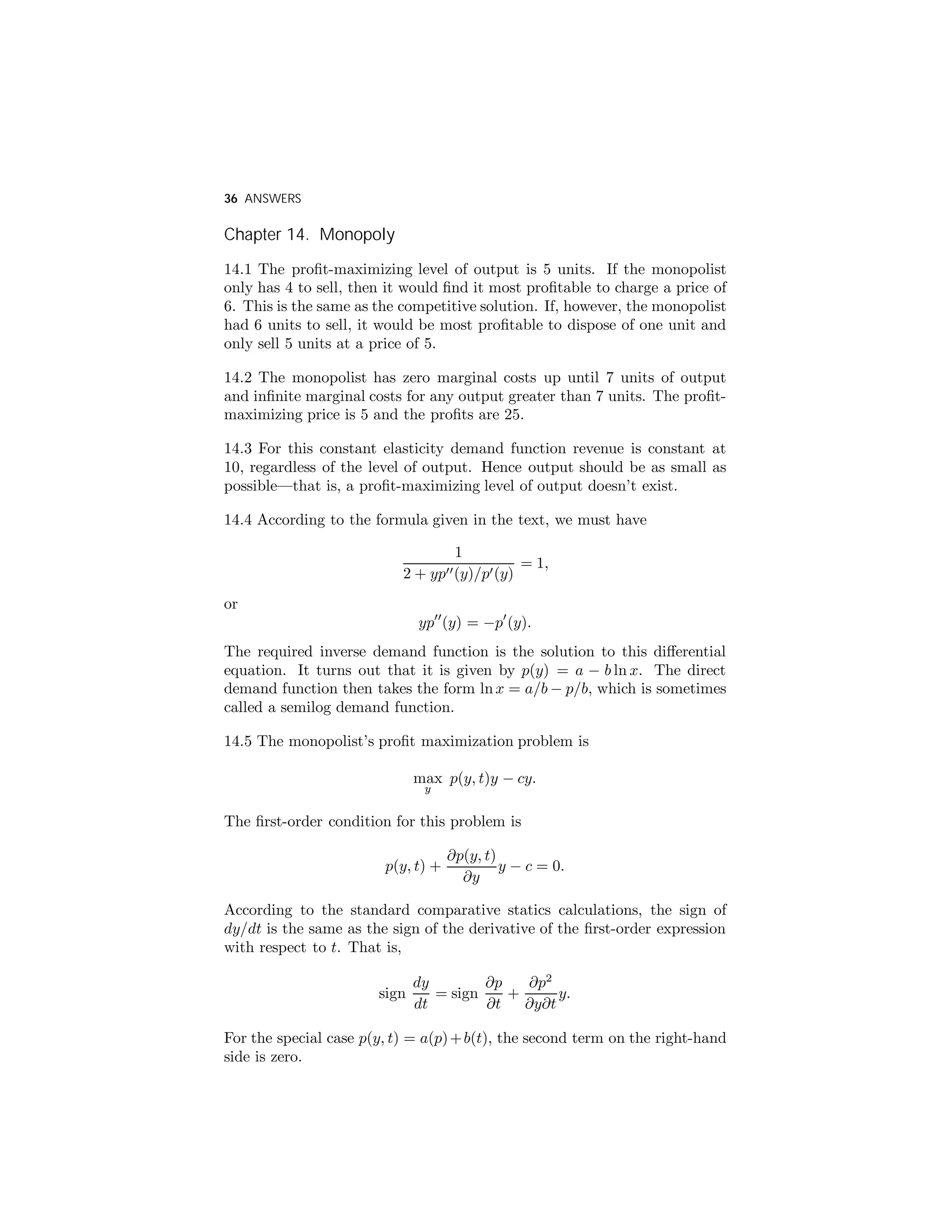 Varian, microeconomic analysis, solution book | PDF