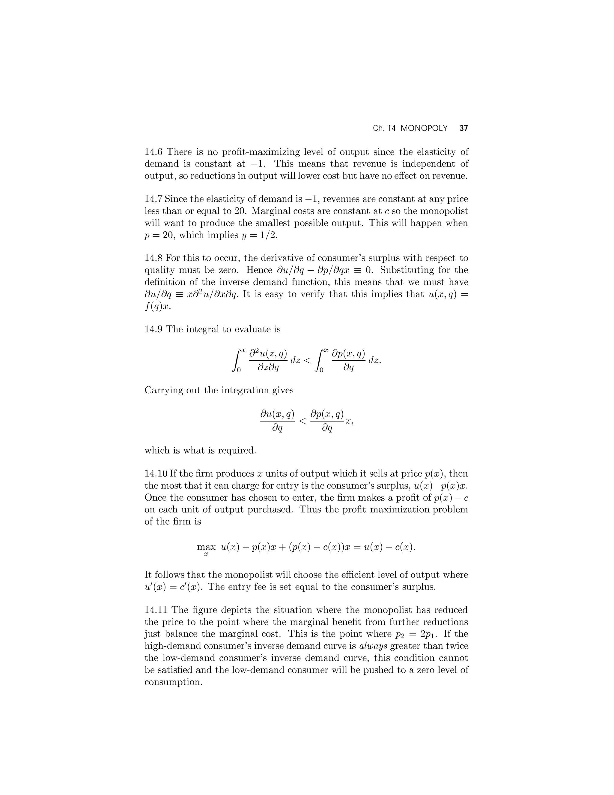 Varian, microeconomic analysis, solution book | PDF