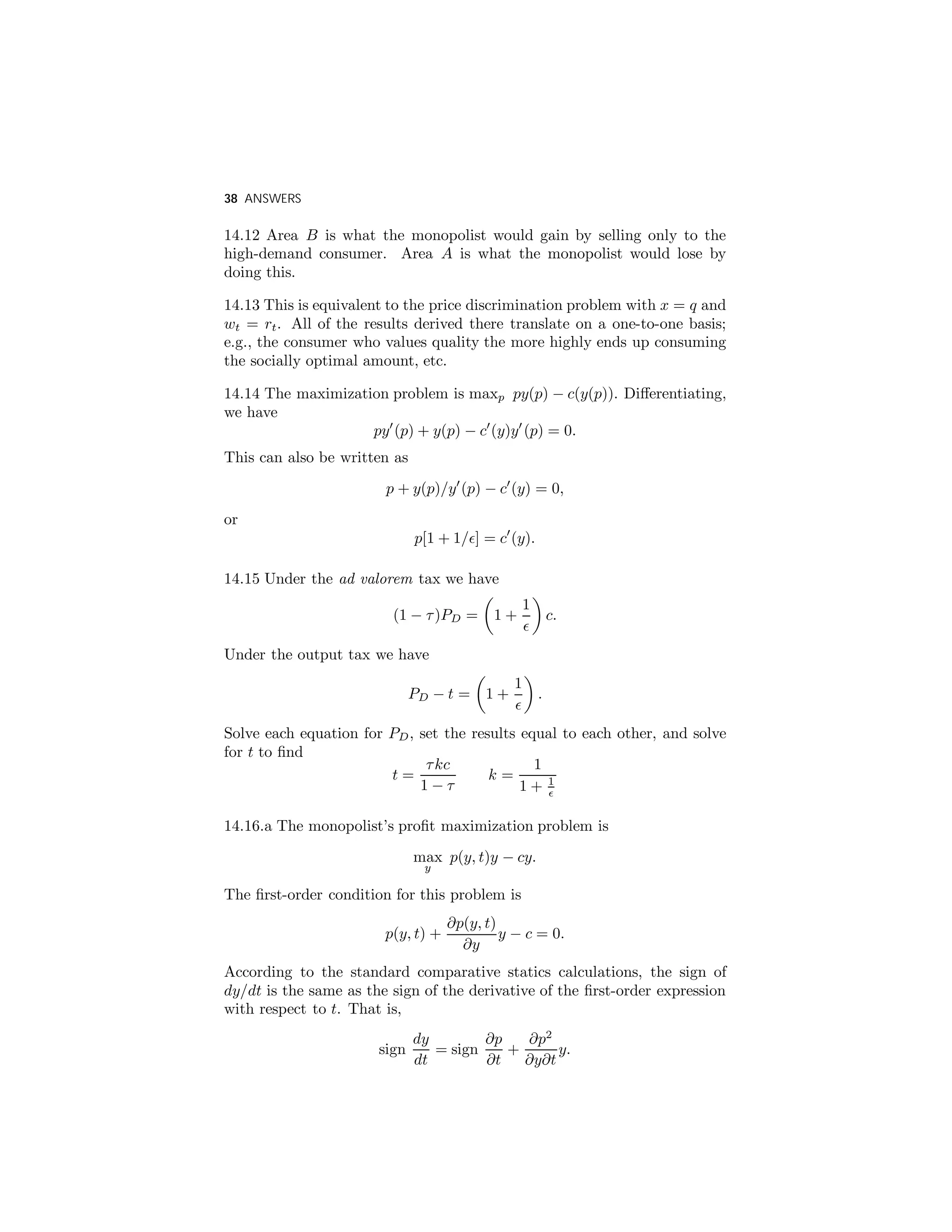 Varian, microeconomic analysis, solution book | PDF