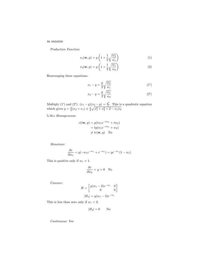 Varian, microeconomic analysis, solution book | PDF