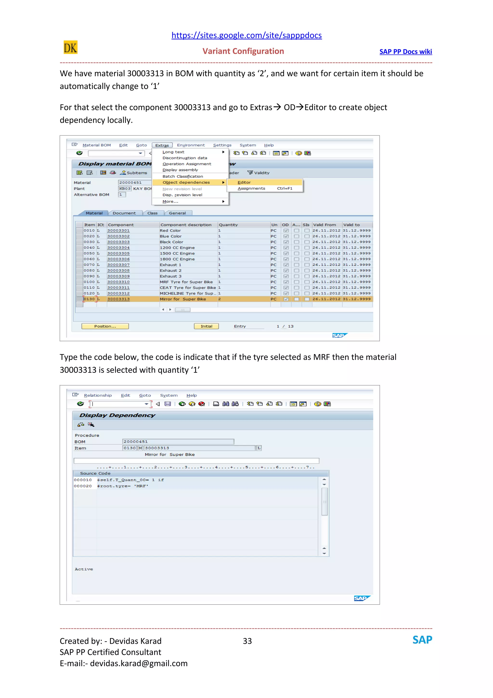 Variant Configurition in SAP: Beginners Guide | www.sapdocs.info