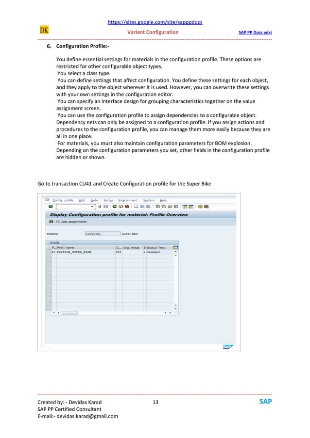 Variant Configurition in SAP: Beginners Guide | www.sapdocs.info