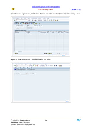 Variant Configurition in SAP: Beginners Guide | www.sapdocs.info