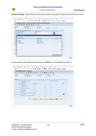 Variant Configurition in SAP: Beginners Guide | www.sapdocs.info