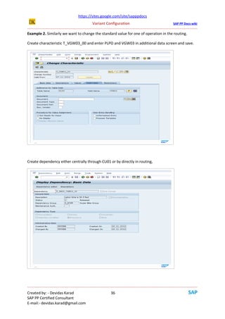 Variant Configurition in SAP: Beginners Guide | www.sapdocs.info
