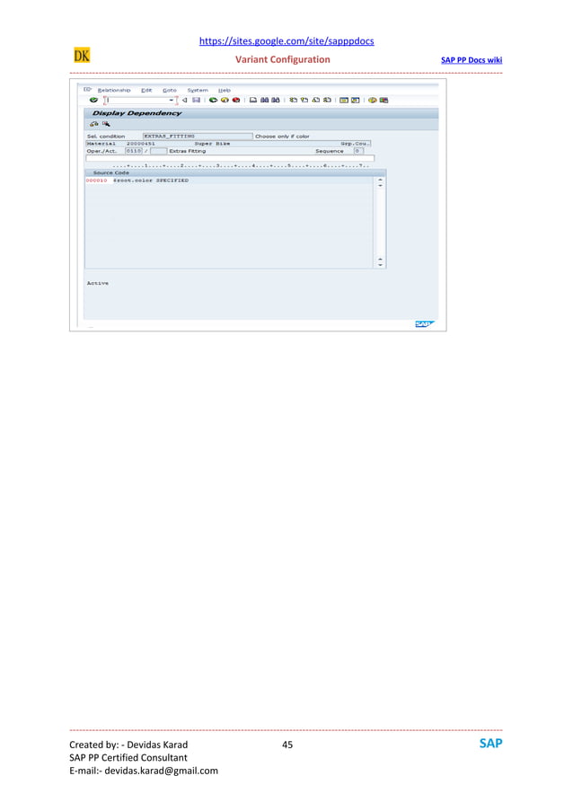 Variant Configurition in SAP: Beginners Guide | www.sapdocs.info