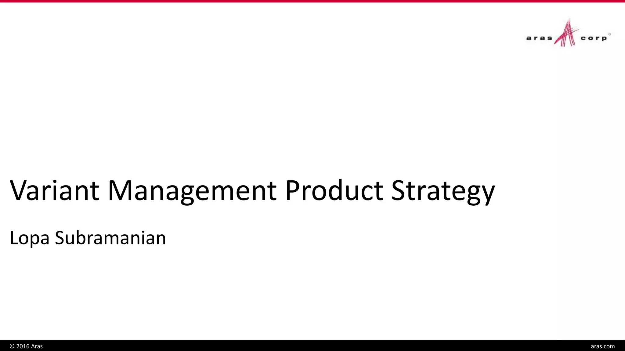 Variant Management | PDF | Technology & Computing