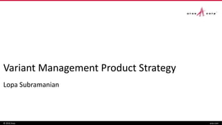 Variant Management | PDF