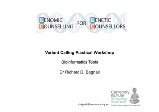 Variant Calling Workshop: Bioinformatics Tools | PPT