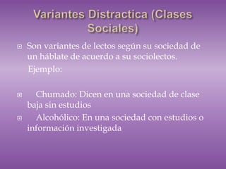 Variantes del español | PPTX