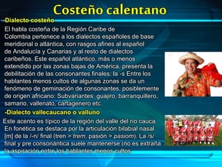 Variantes dialectales presentacion en power | PPTX