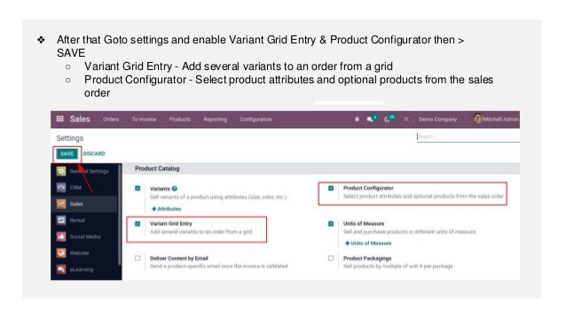Variants Creation for Products in Odoo 15 | PPTX
