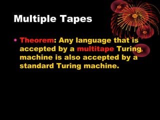 Variants of Turing Machine | PPT