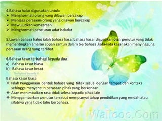 Variasi bahasa | PPTX