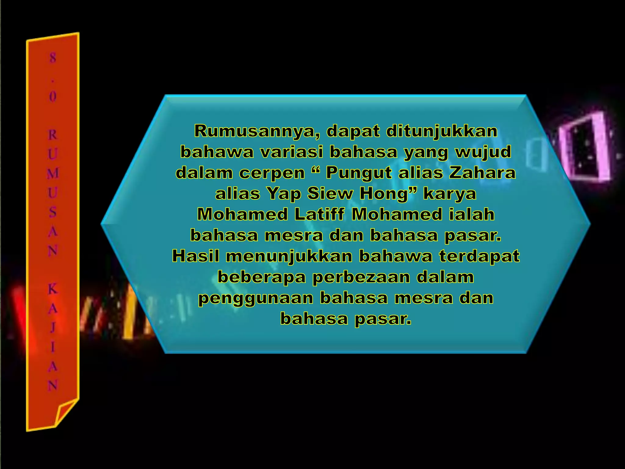 Variasi bahasa(bahasa mesra dan bahasa pasar) | PPTX