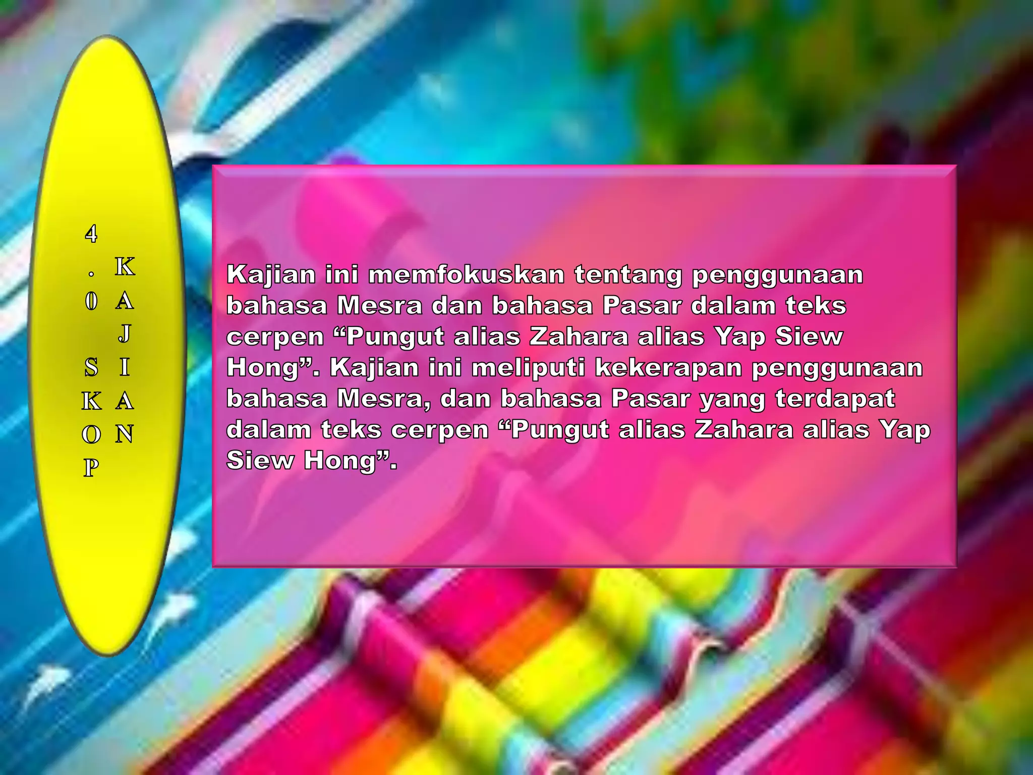 Variasi bahasa(bahasa mesra dan bahasa pasar) | PPTX