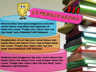 Variasi bahasa(bahasa mesra dan bahasa pasar) | PPTX