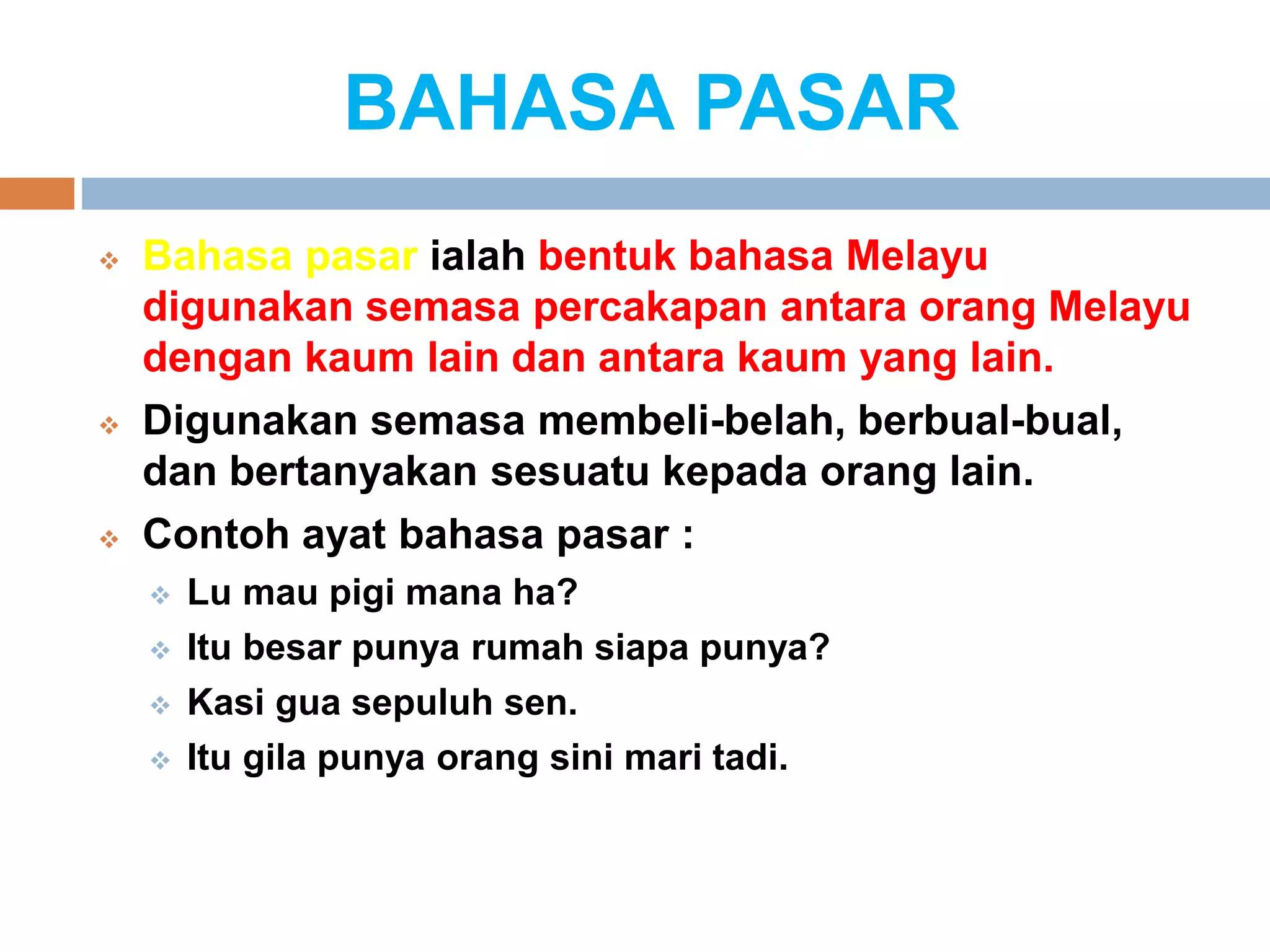 Variasi bahasa Penggal 3 | PPTX