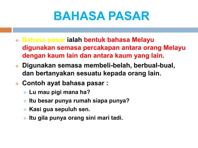 Variasi bahasa Penggal 3 | PPTX