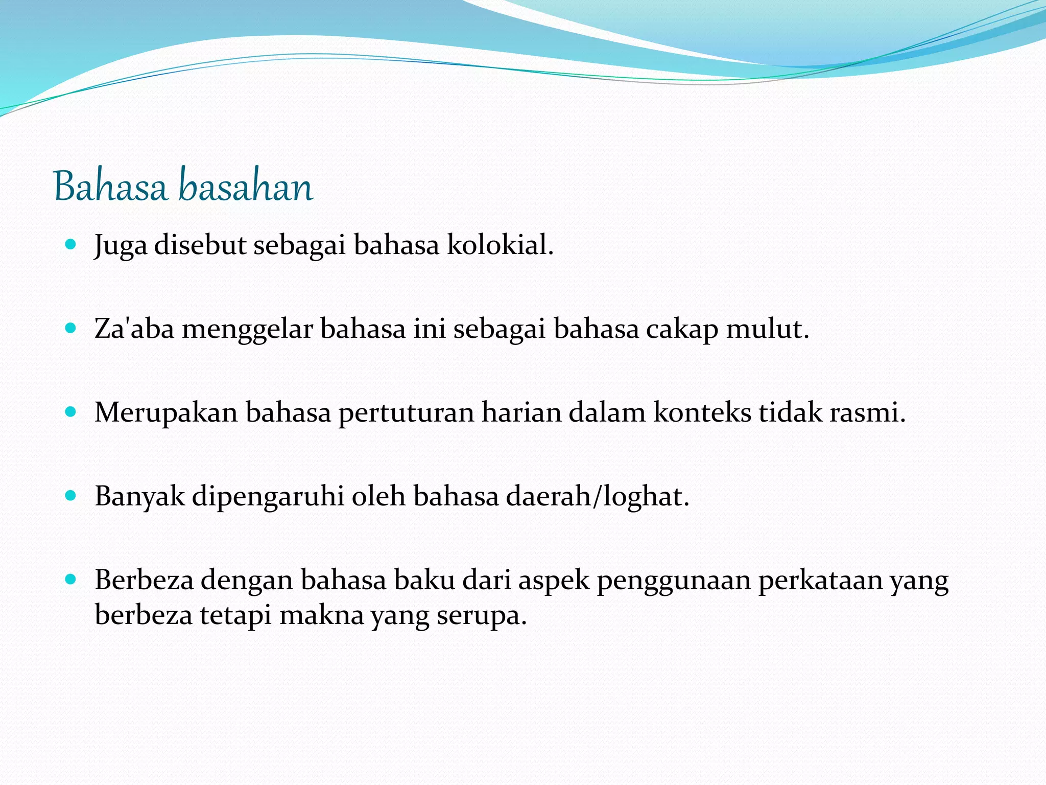 Variasi Bahasa STPM Sem3 | PPTX