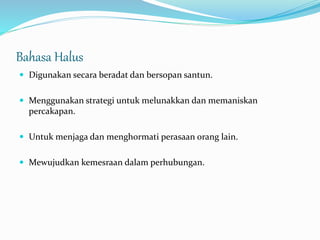 Variasi Bahasa STPM Sem3 | PPTX