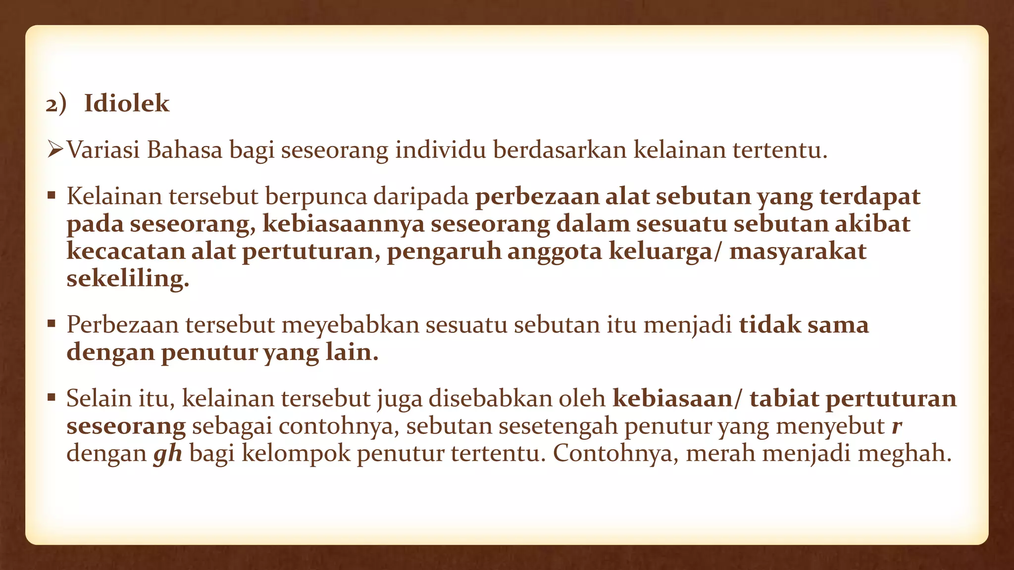 Variasi bahasa | PPTX