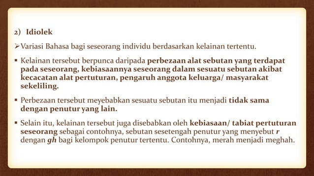 Variasi bahasa | PPTX