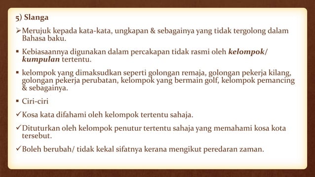 Variasi bahasa | PPTX