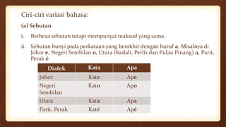 Variasi bahasa | PPTX