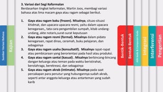 VARIASI BAHASA | PPTX