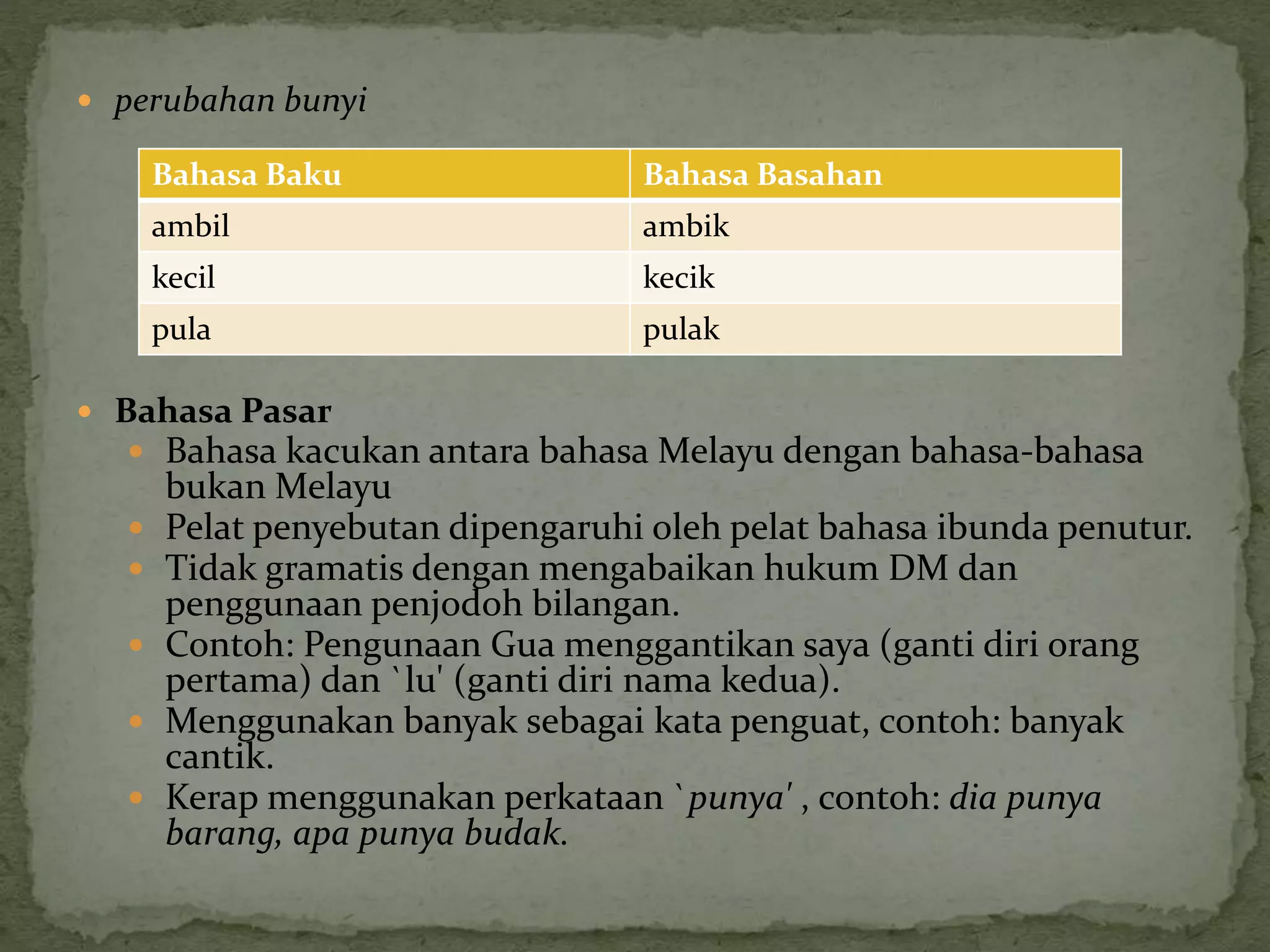 Variasi bahasa, bahasa isyarat | PPTX