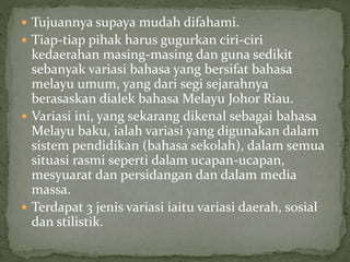 Variasi bahasa, bahasa isyarat | PPTX