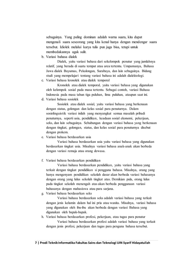 Variasi Bahasa Dalam Program Talk Show Mata Najwa | DOCX