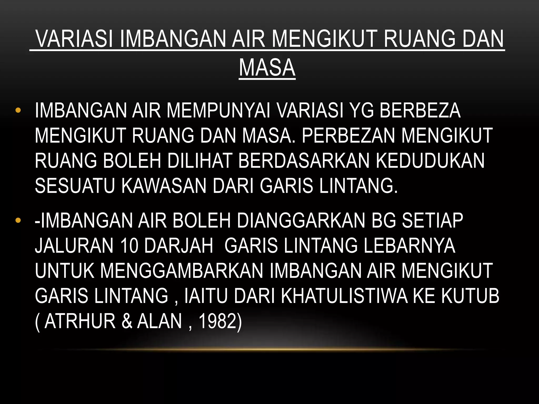 Variasi imbangan air | PDF