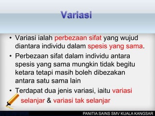Variasi di Kalangan Hidupan | PPTX