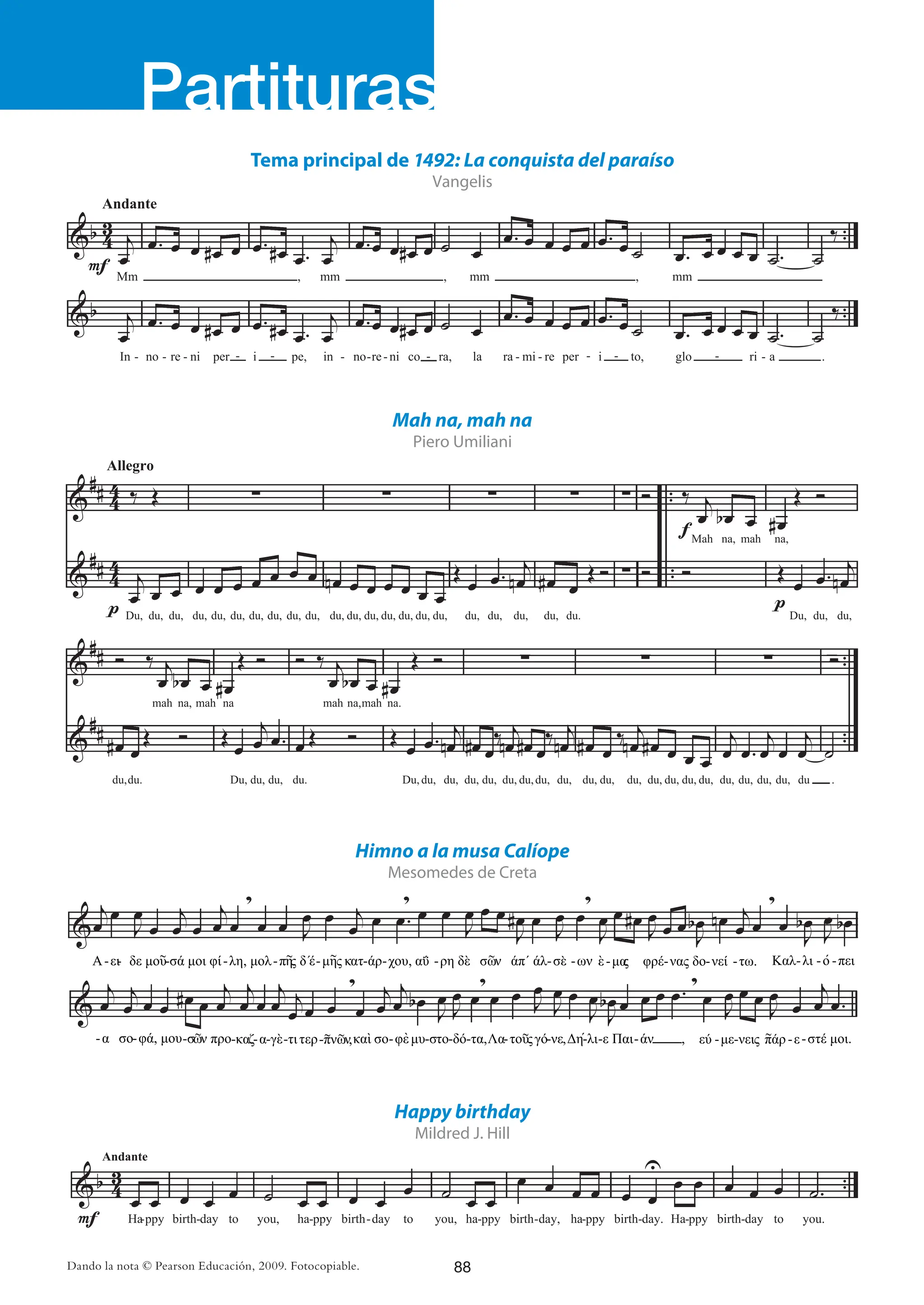 Varias Partituras Famosas.pdf imprescindibles | PDF