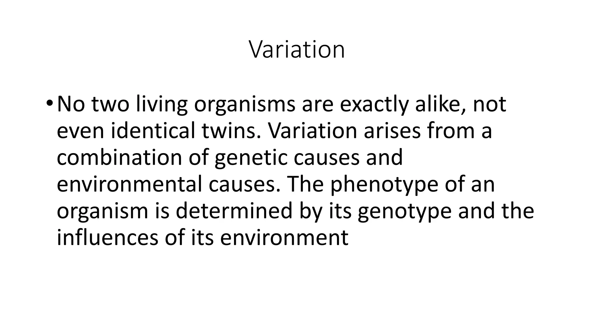 concepts of Variation.pptx in humans full | PPTX