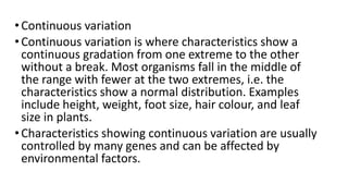concepts of Variation.pptx in humans full | PPTX | Genetics | Science