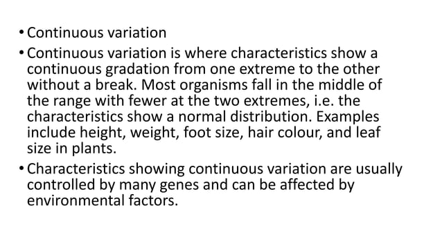 concepts of Variation.pptx in humans full | PPTX | Genetics | Science